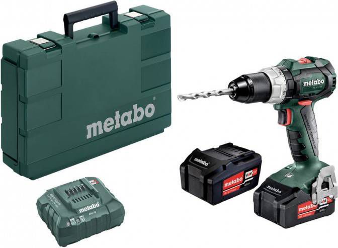 Metabo BS 18 LT BL 18V Li Ion Accu Boor -/schroefmachine Set(2x 4, 0Ah ...