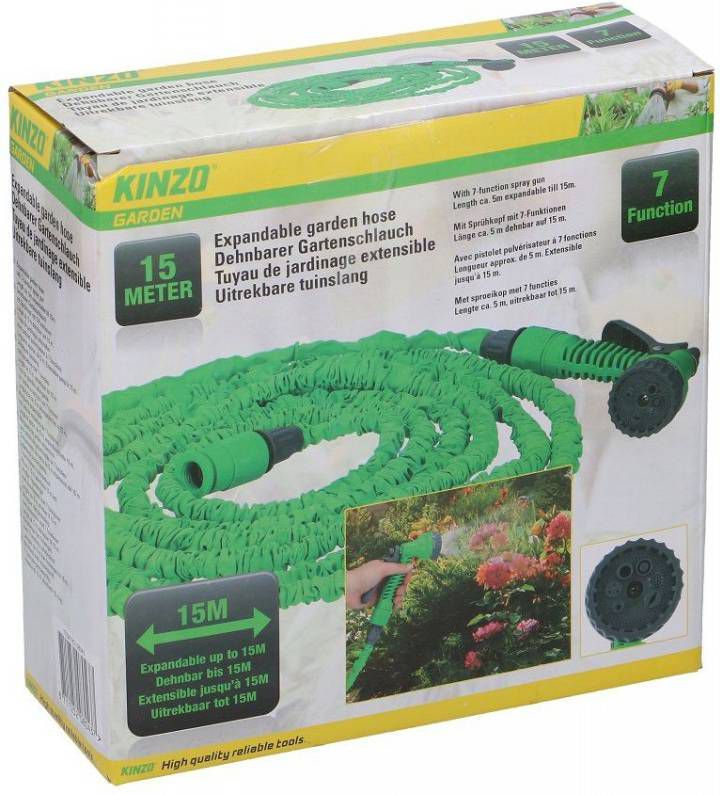 Kinzo Garden Tuinslang Flexibel Uitrekbaar Spuitpistool 7 ...